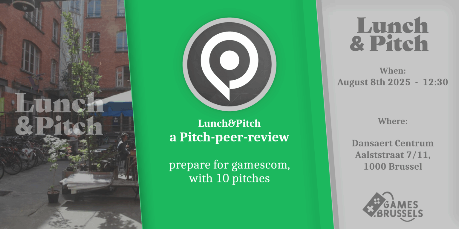 Lunch&Pitch 25, a pitch-peer-review - Games.brussels