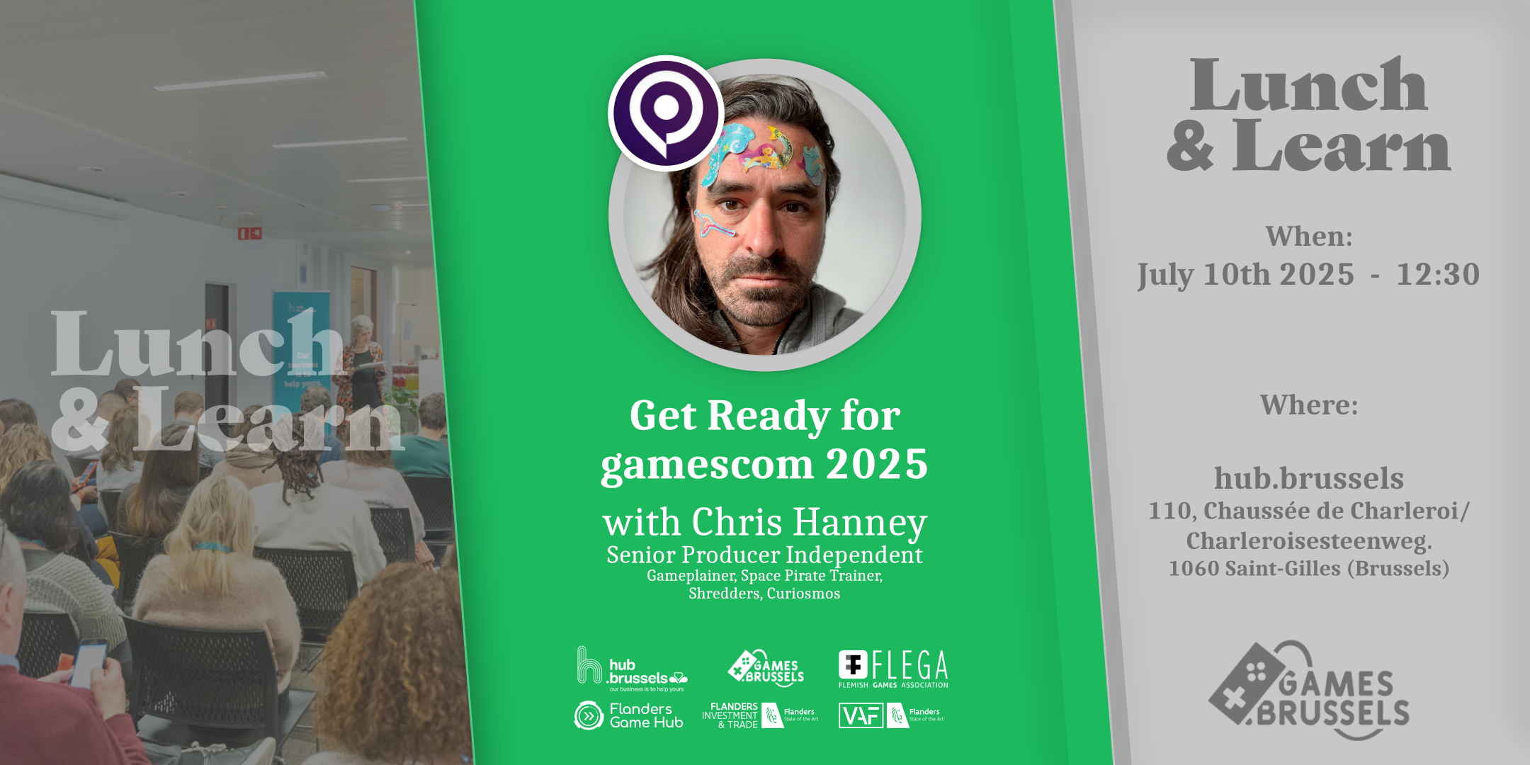 Lunch&Learn: Get Ready for Gamescom 2025! - Games.brussels